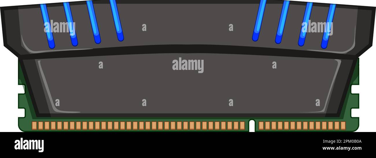 computer desktop memory cartoon vector illustration Stock Vector Image ...