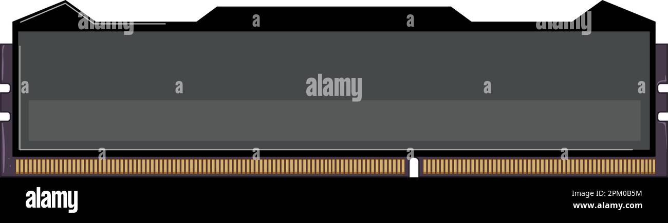 motherboard desktop memory cartoon vector illustration Stock Vector ...