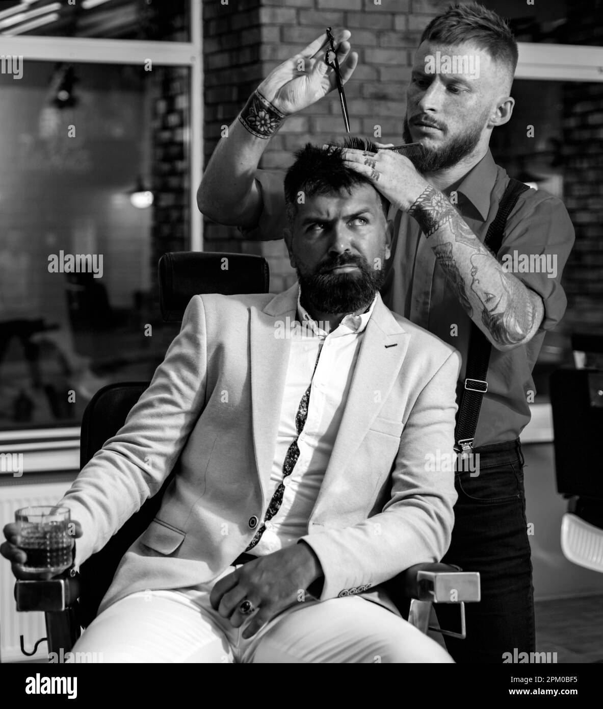 Getting straight Black and White Stock Photos & Images - Alamy