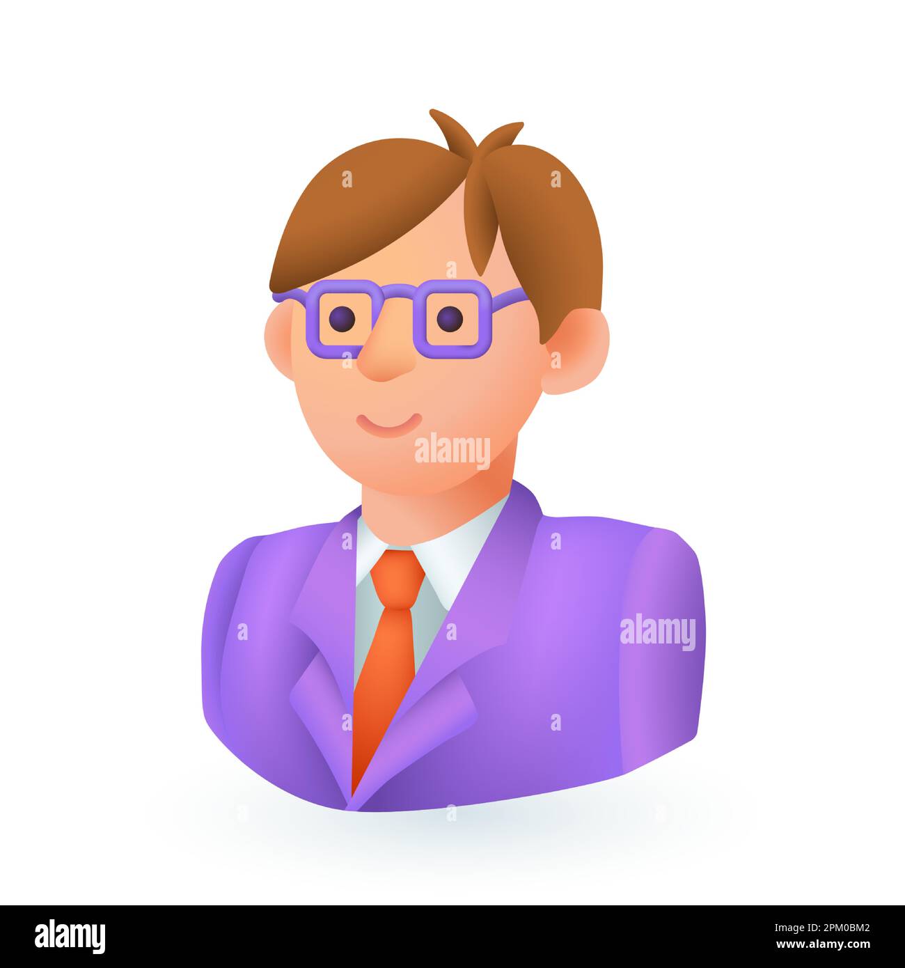Formal man in eyeglasses Cut Out Stock Images & Pictures - Alamy