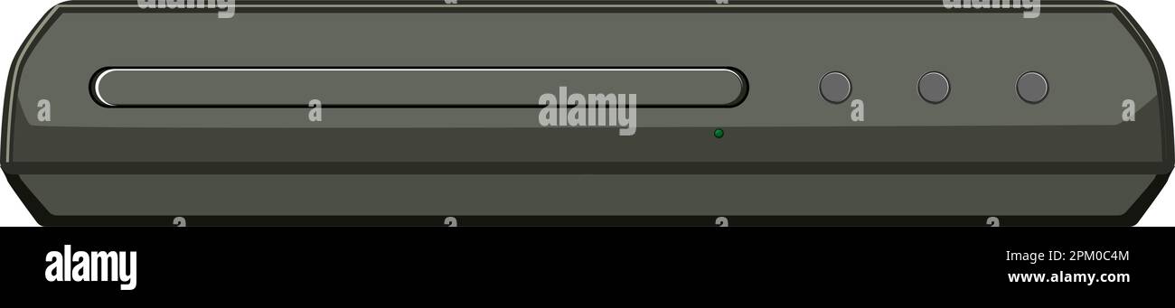 disk dvd player cartoon vector illustration Stock Vector Image & Art ...