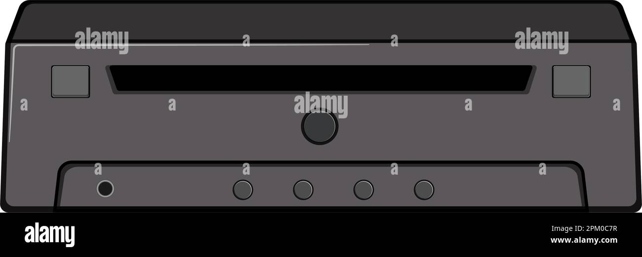 entertainment dvd player cartoon vector illustration Stock Vector Image ...