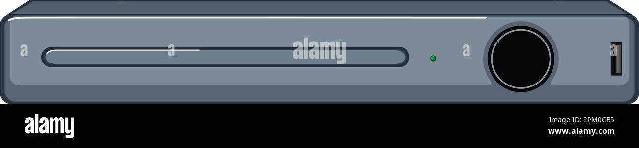 technology dvd player cartoon vector illustration Stock Vector Image ...