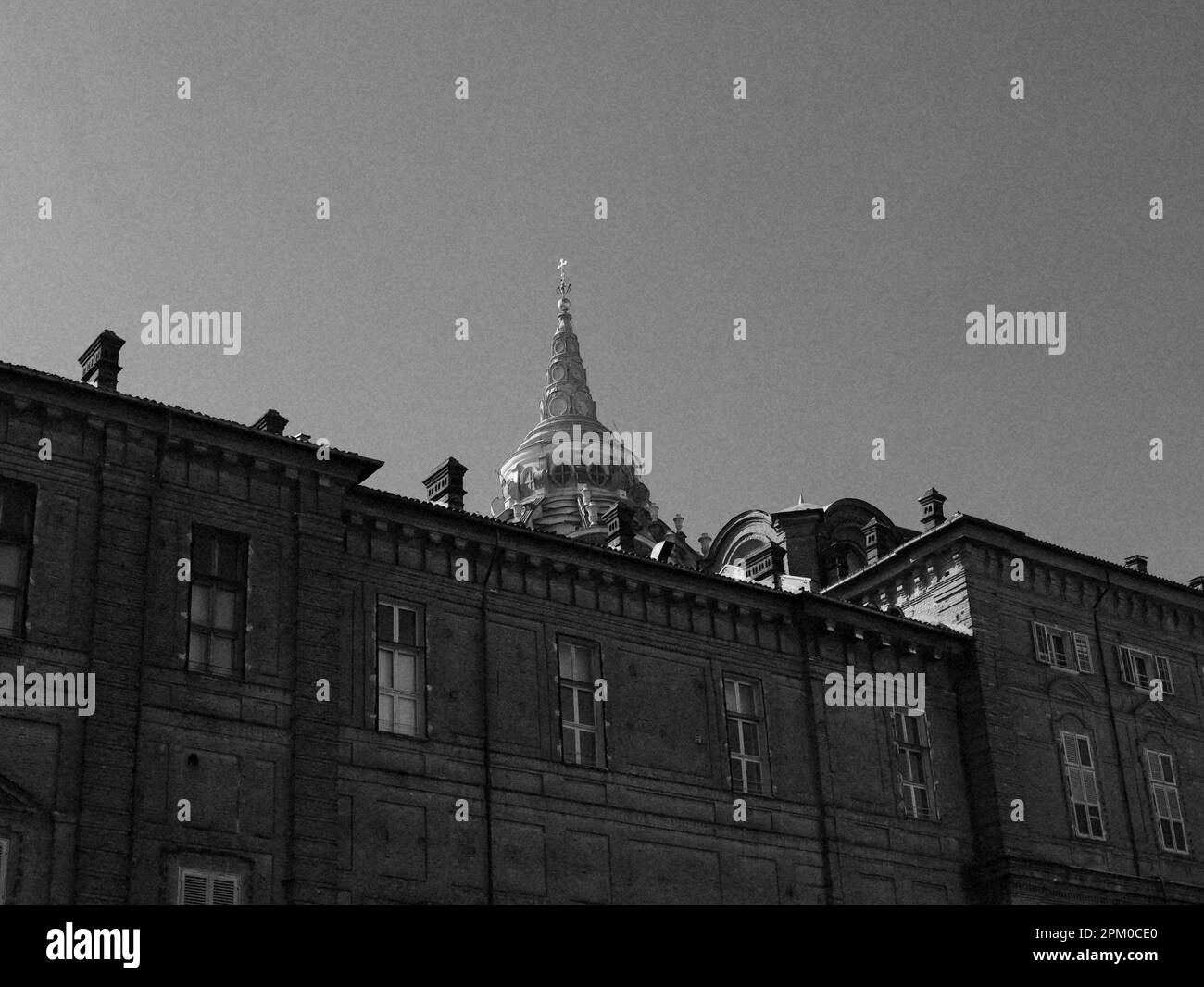 photo of the historic buildings of Turin in black and white Stock Photo ...