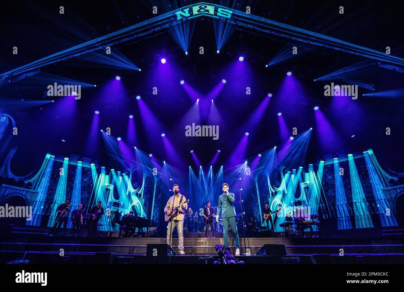 ROTTERDAM - Singers Nick & Simon during their last farewell concert in ...