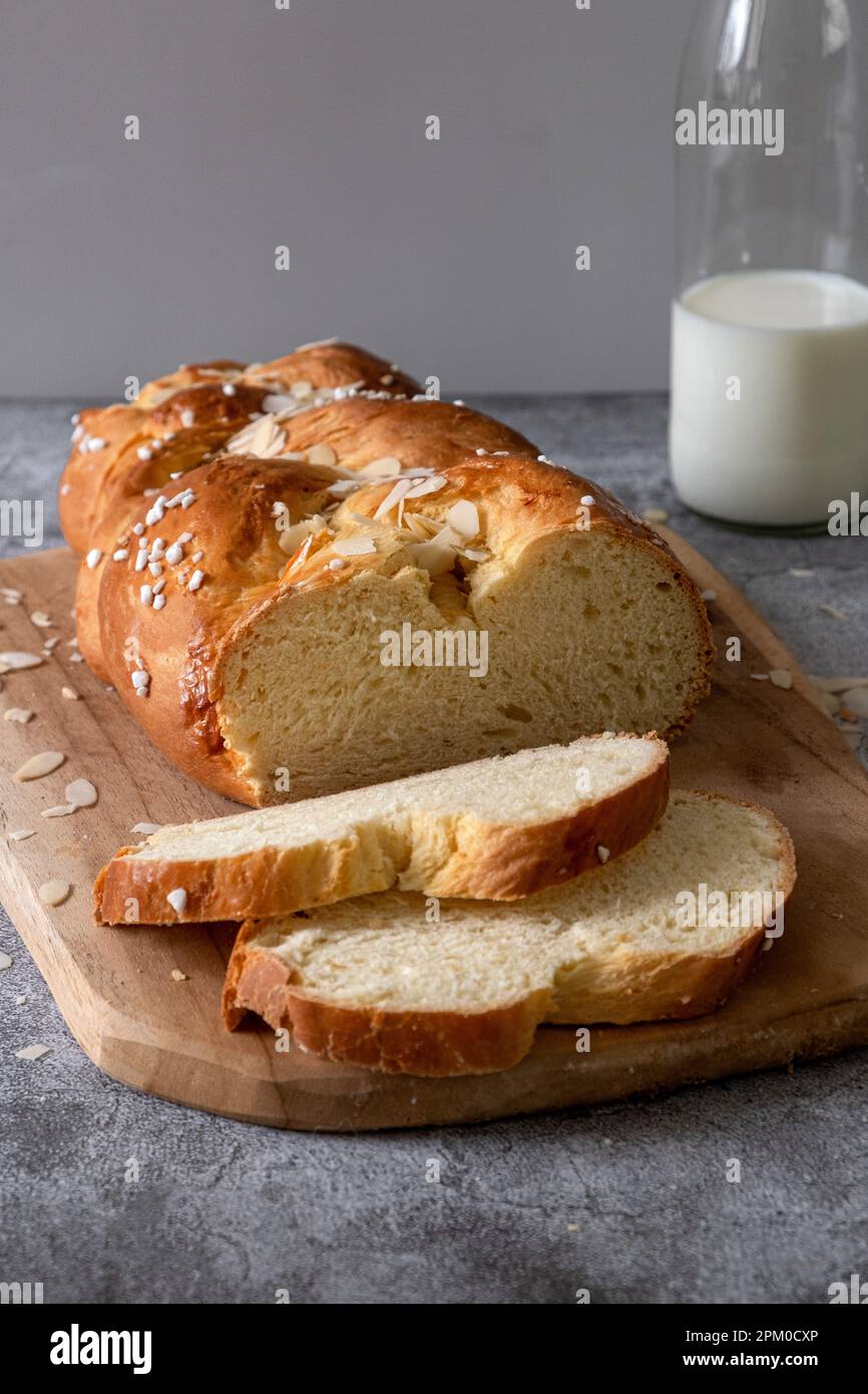 Traditional Easter bread. Vertical photo Stock Photo - Alamy