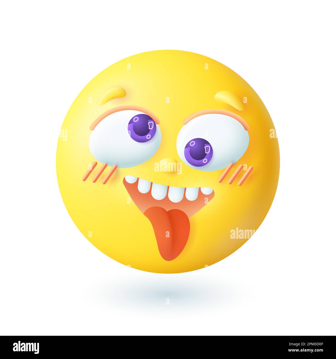 Crazy tongue out emoticon face hi-res stock photography and images - Alamy