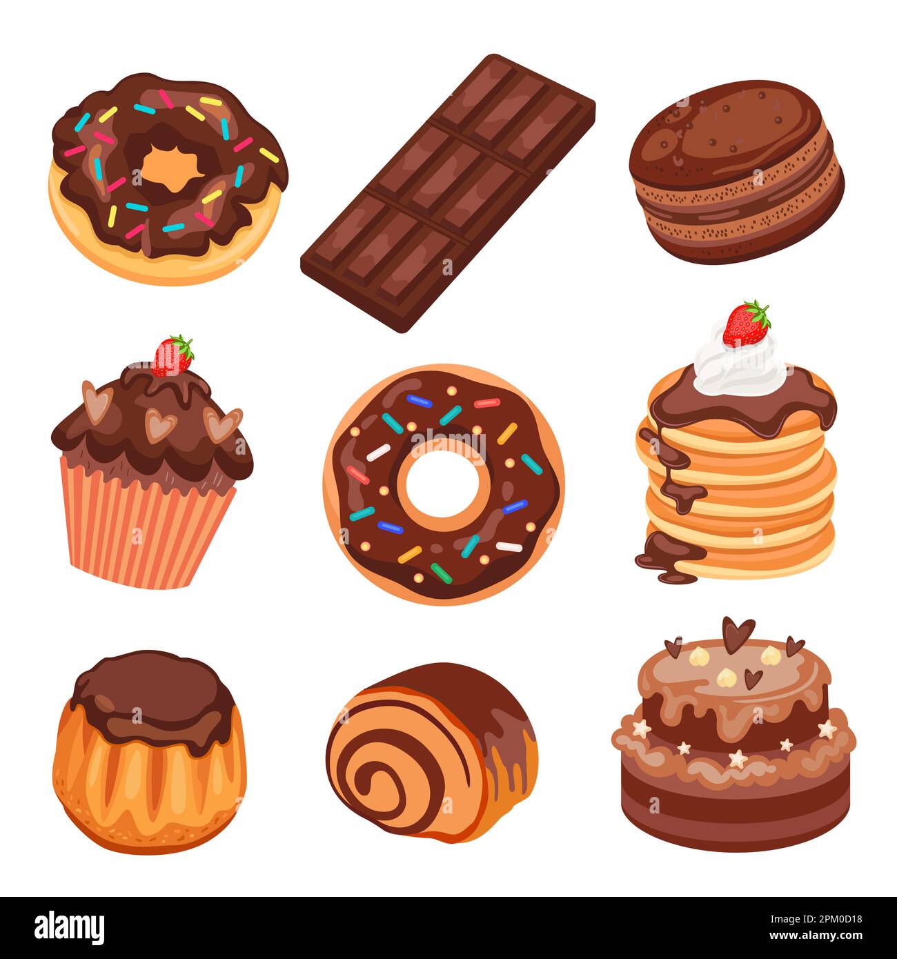 Chocolate cartoon hi-res stock photography and images - Alamy