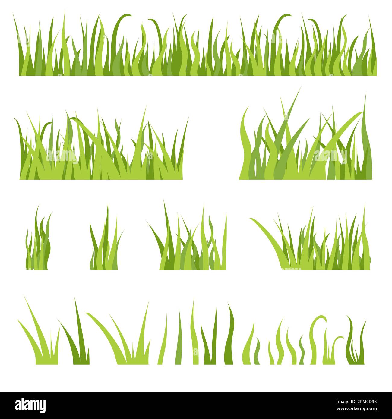 Green grass patterns set Stock Vector Image & Art - Alamy