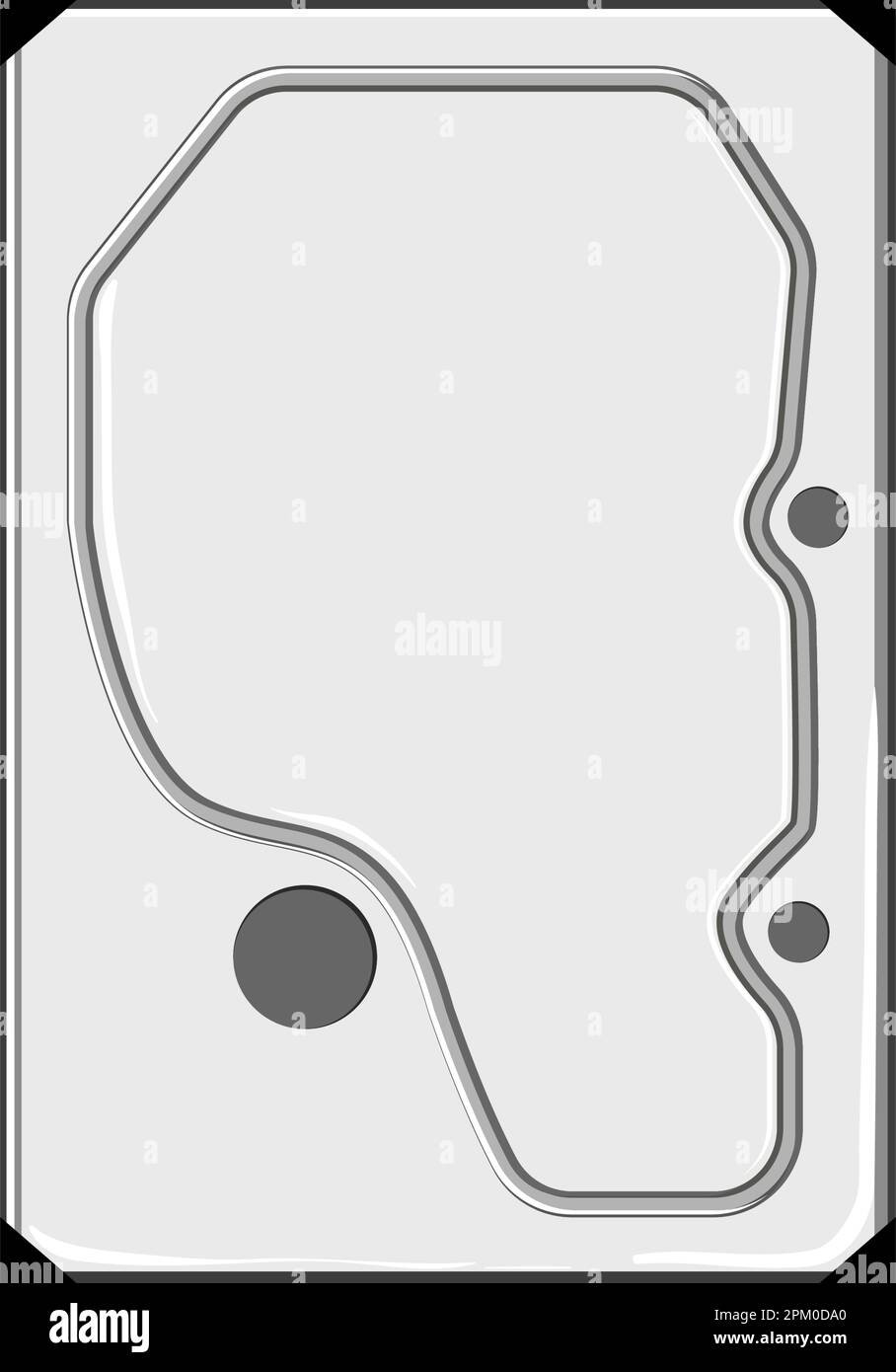 data hard drive cartoon vector illustration Stock Vector Image & Art ...