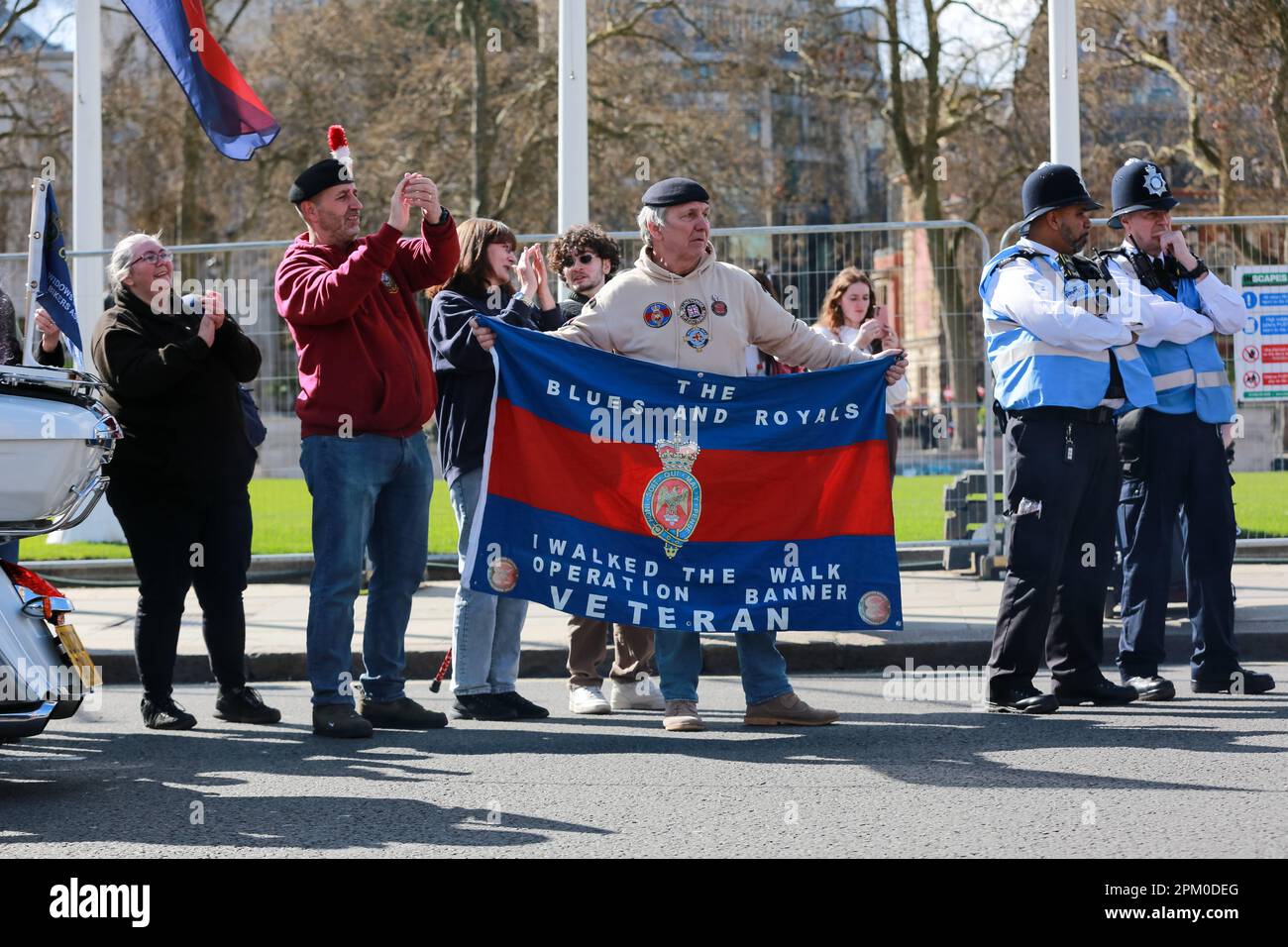 London, UK. 07 Apr 2023. Rolling Thunder UK organized a Ride of Respect ...