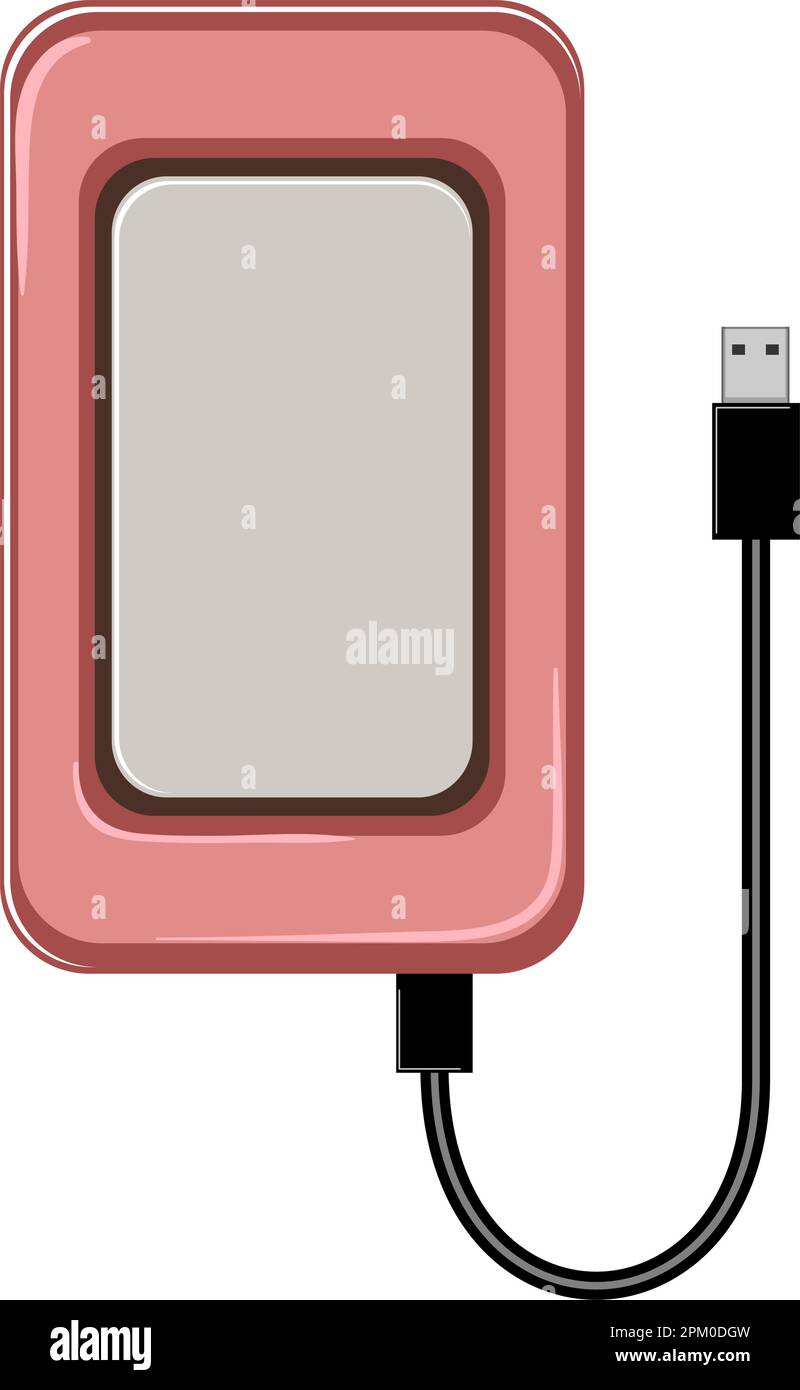 memory hard drive cartoon vector illustration Stock Vector Image & Art ...