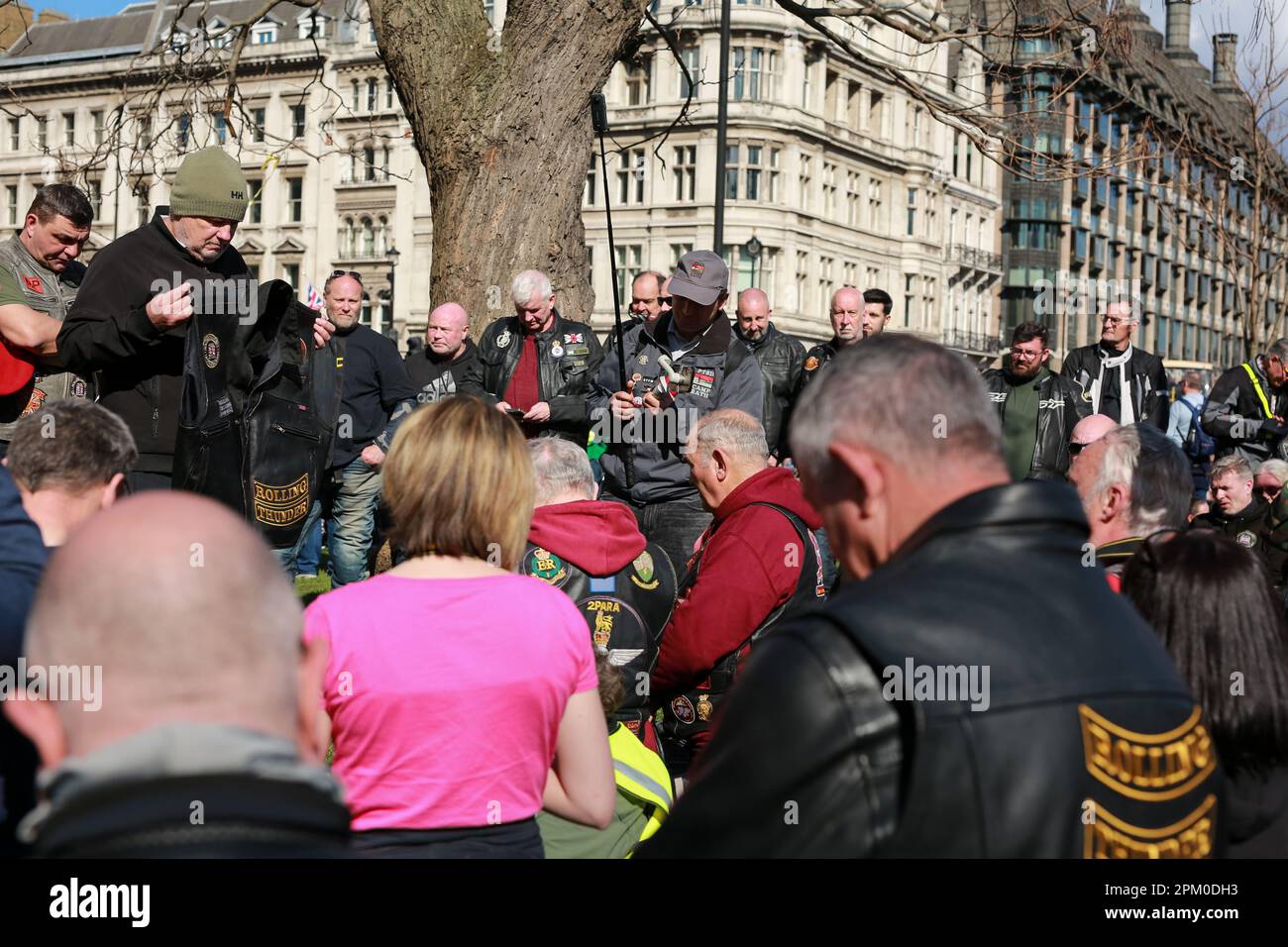 London, UK. 07 Apr 2023. Rolling Thunder UK organized a Ride of Respect ...