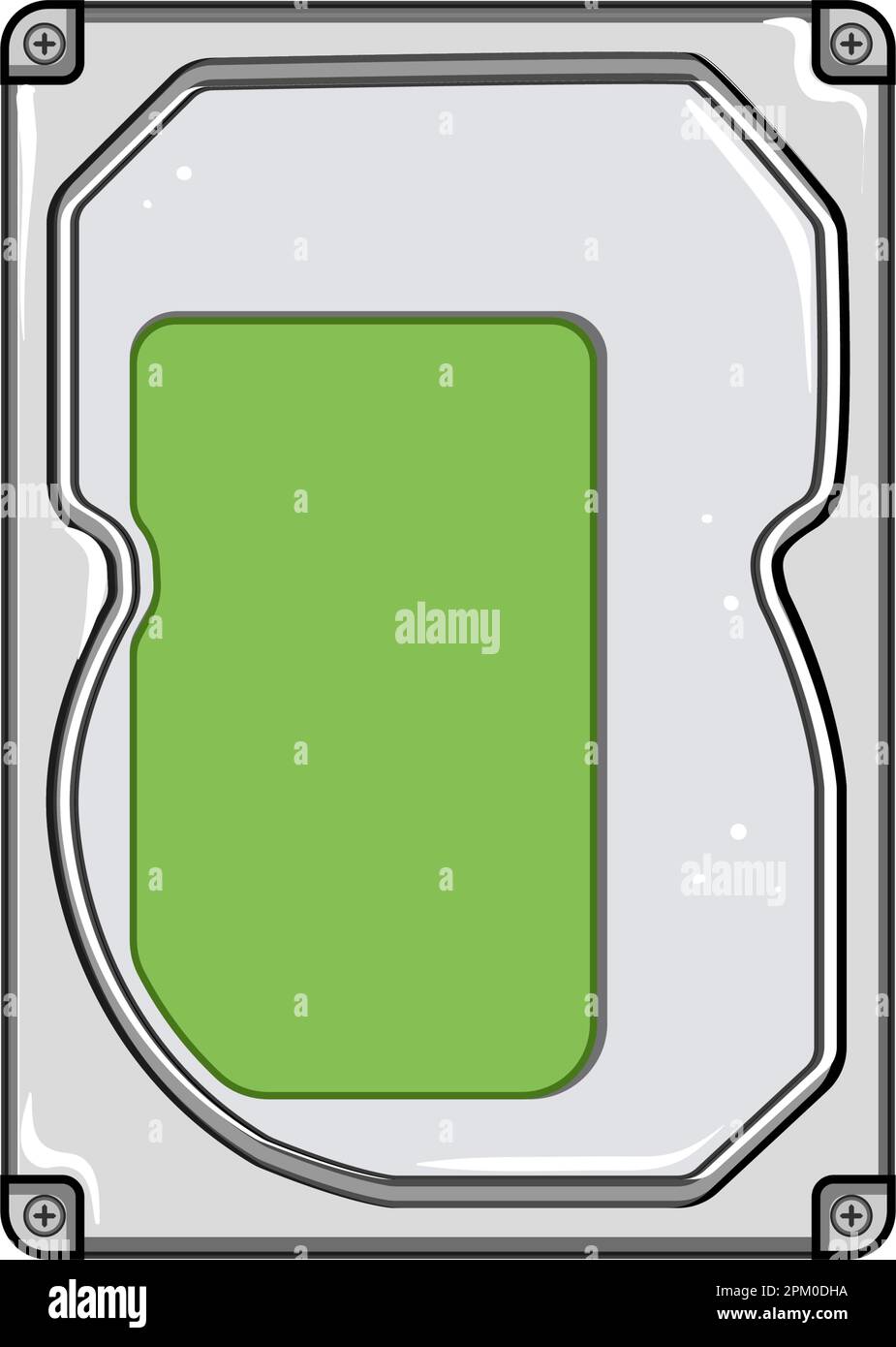 technology hard drive cartoon vector illustration Stock Vector Image ...