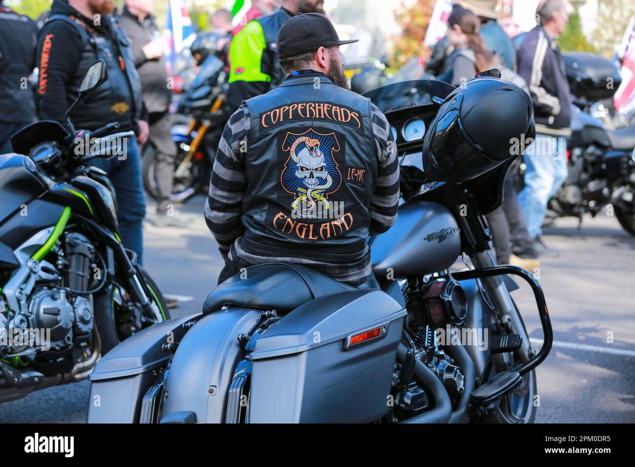 London, UK. 07 Apr 2023. Rolling Thunder UK organized a Ride of Respect ...