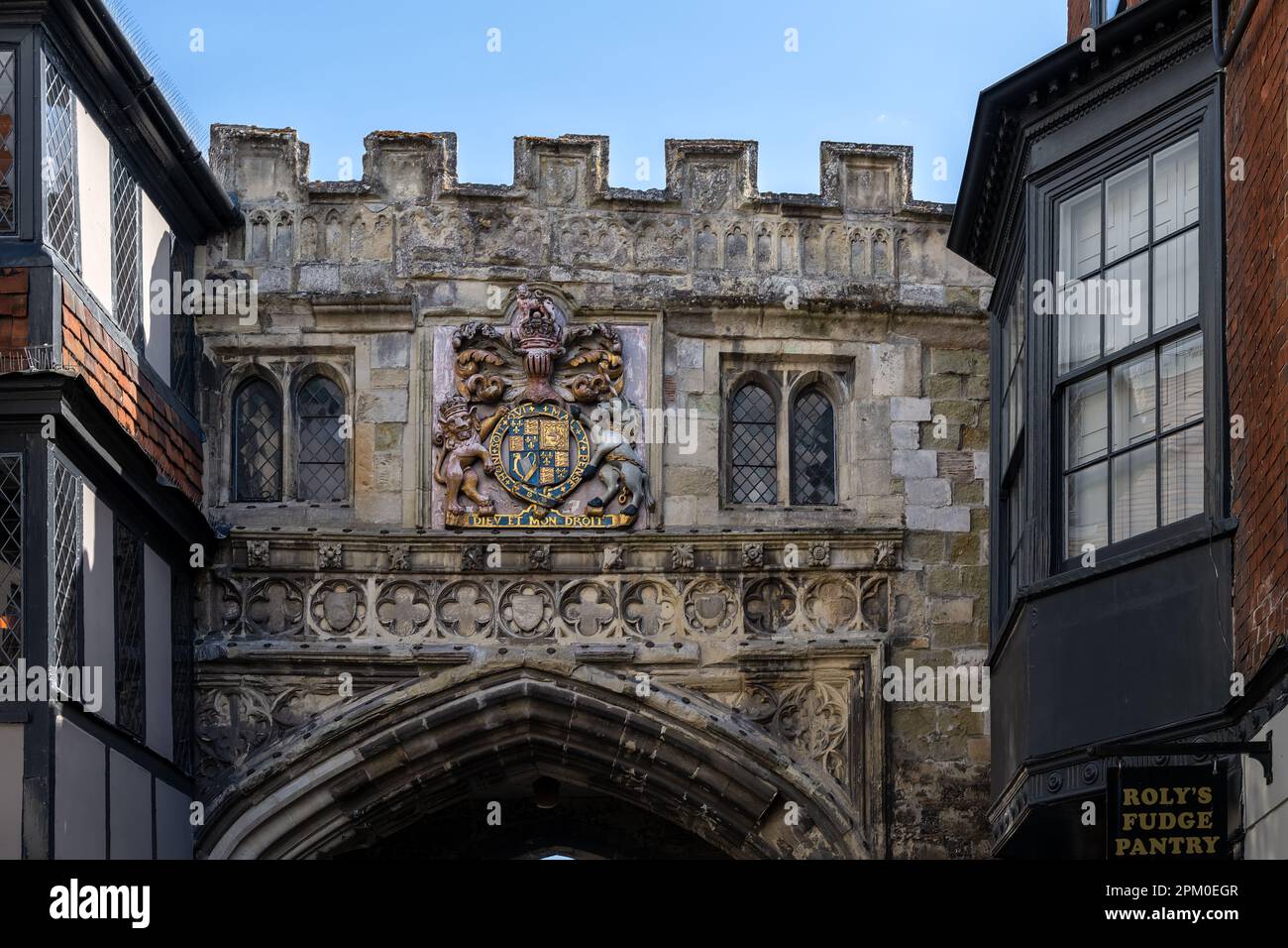 SALISBURY, ENGLAND - AUGUST 5th, 2022: View of High Street Gate in ...