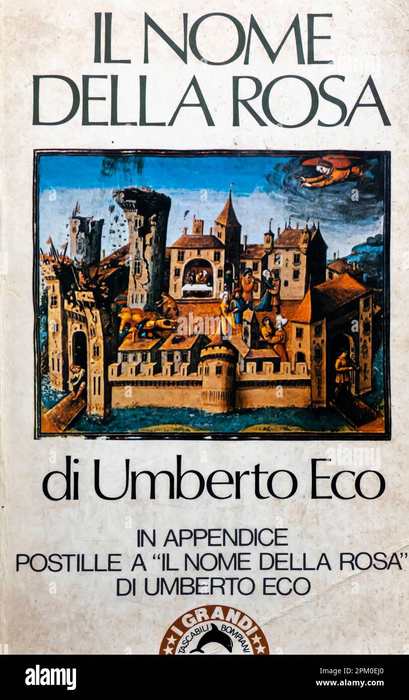 Il nome della rosa Novel by Umberto Eco Italian edition. The Name of ...
