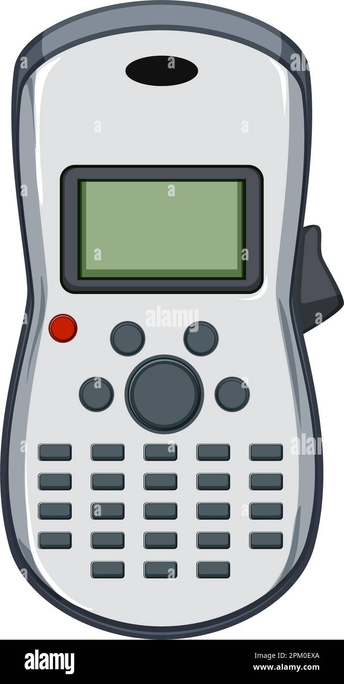 adhesive label printer cartoon vector illustration Stock Vector Image ...