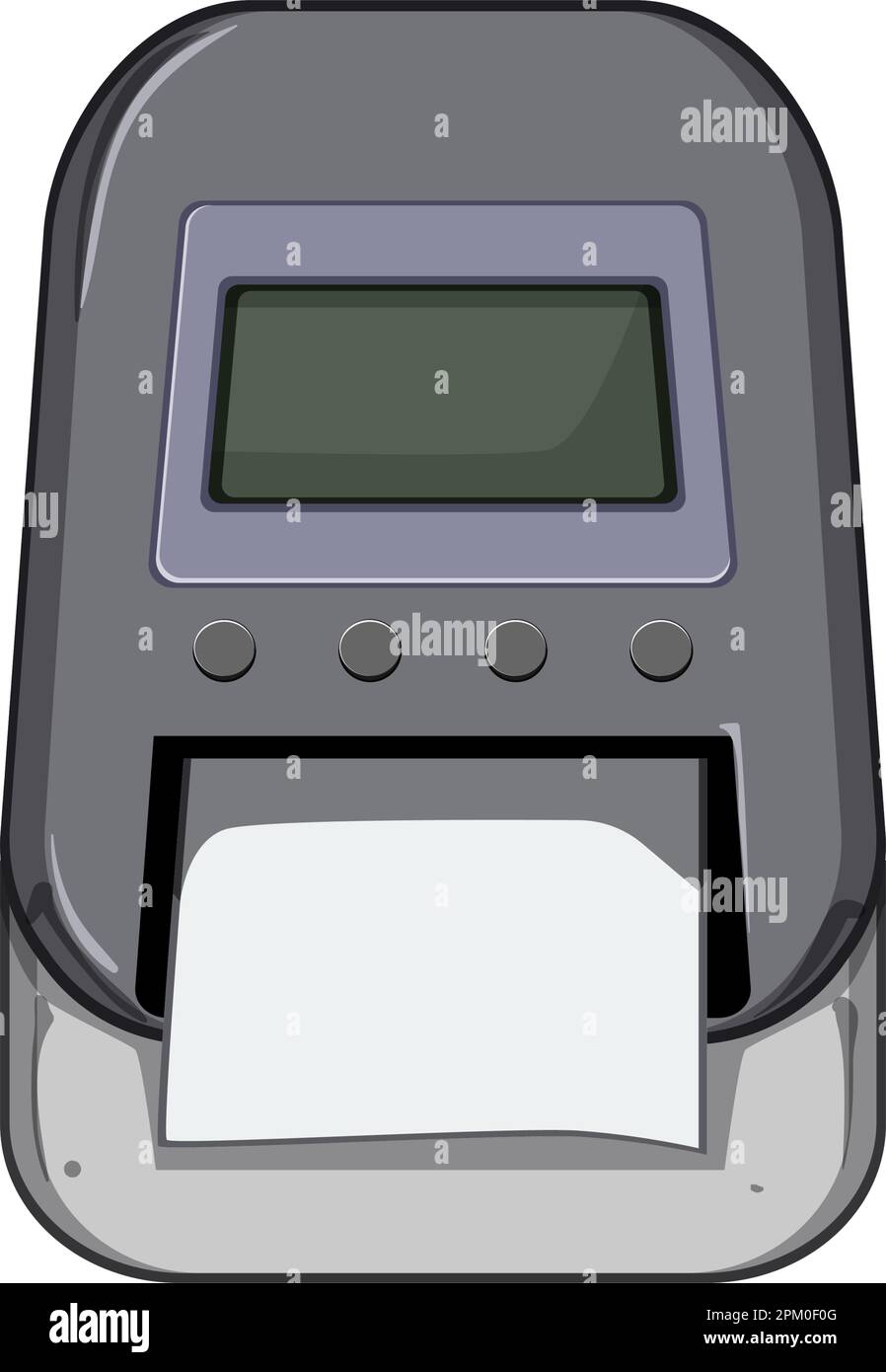 press label printer cartoon vector illustration Stock Vector Image ...