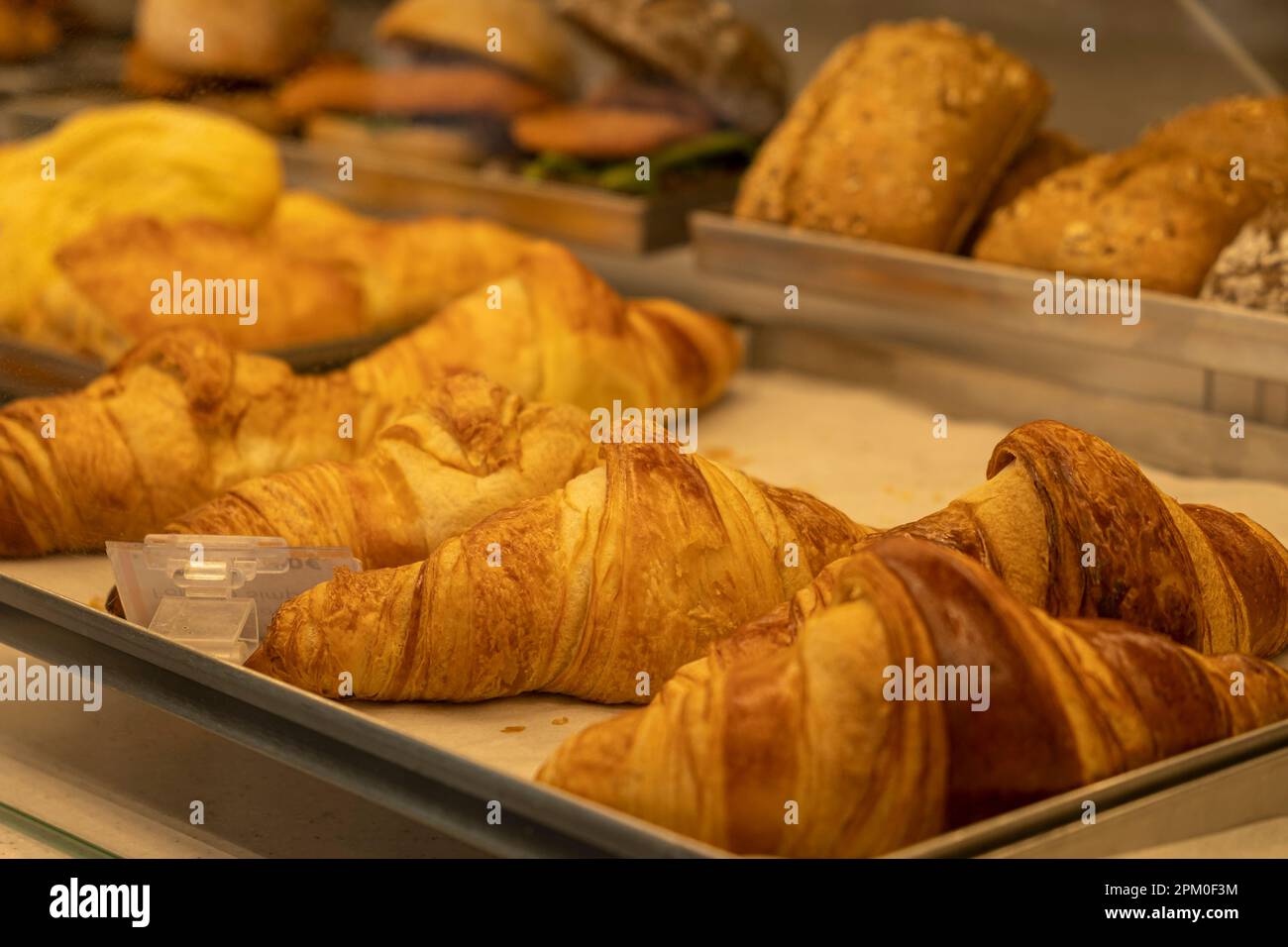 croissants in the window of a pastry shop in Portugal Stock Photo - Alamy