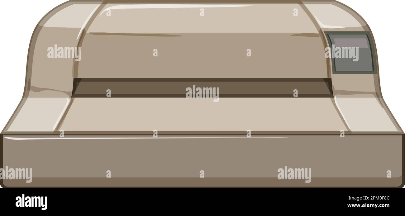 equipment laminator machine cartoon vector illustration Stock Vector ...