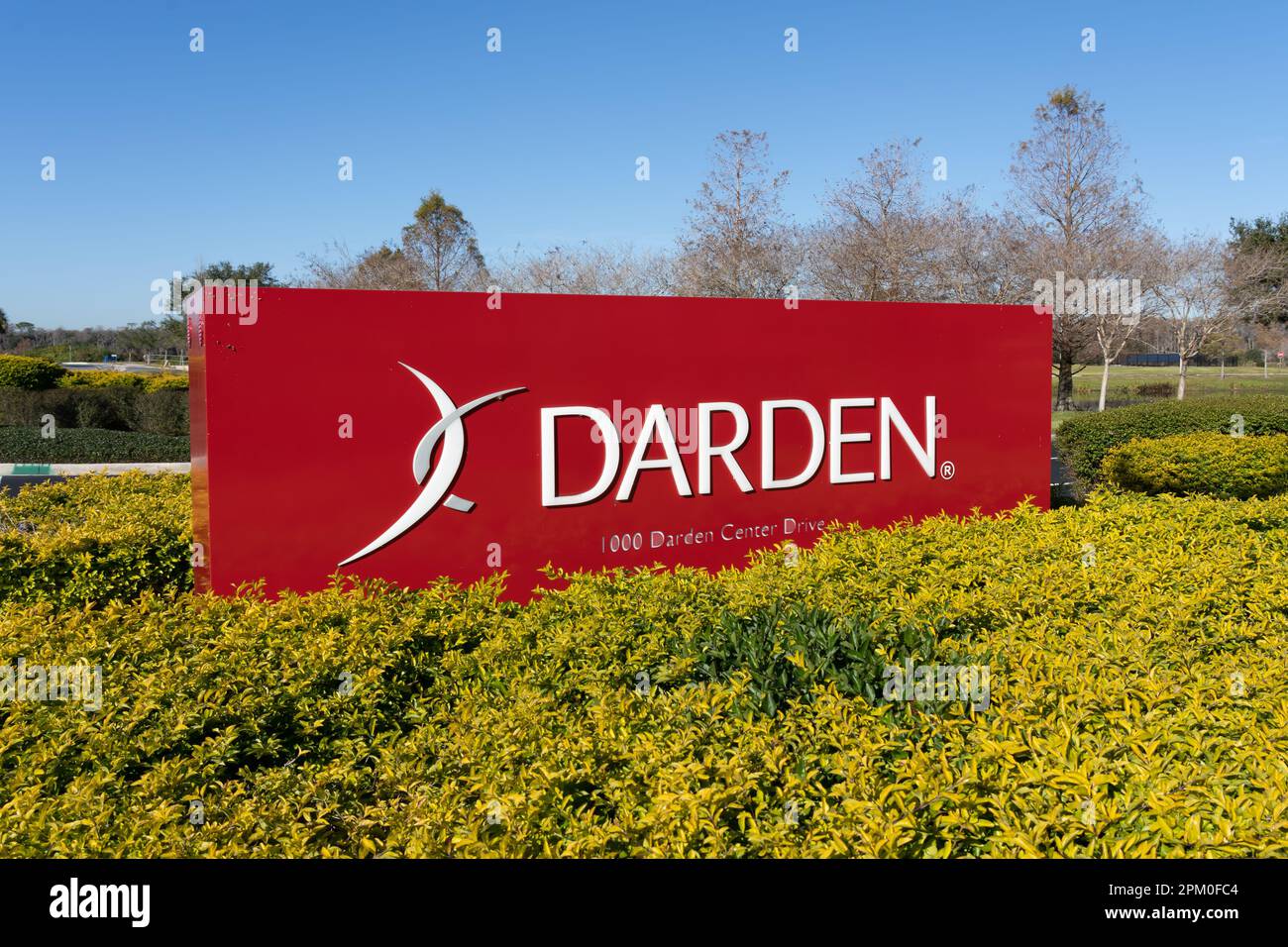Darden’s sign at their headquarters in Orlando, Fl, USA Stock Photo - Alamy