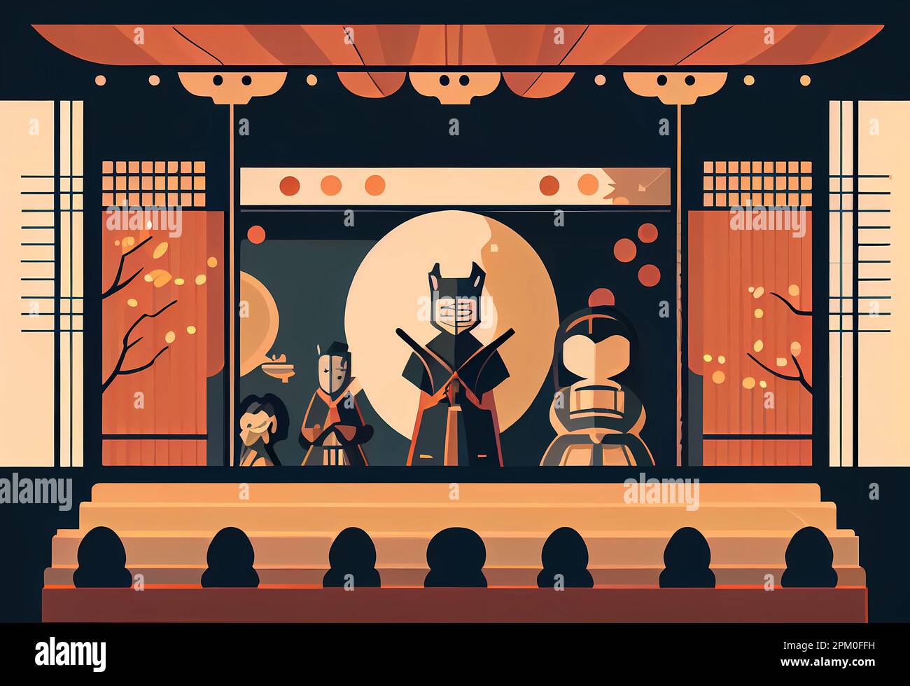 Kabuki theater character hi-res stock photography and images - Alamy