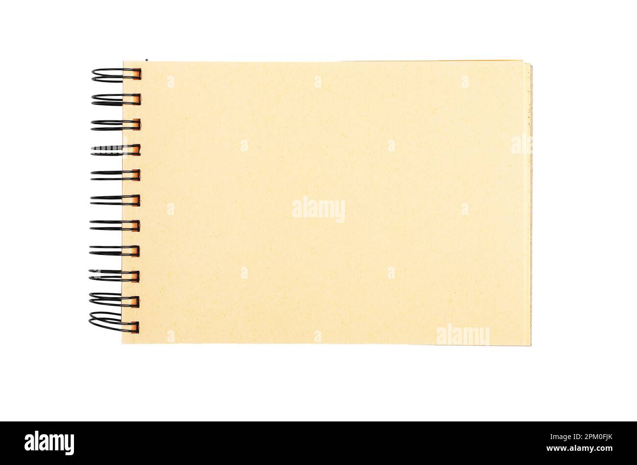 Blank paper page of empty sketchbook, drawing artists notebook, album ...