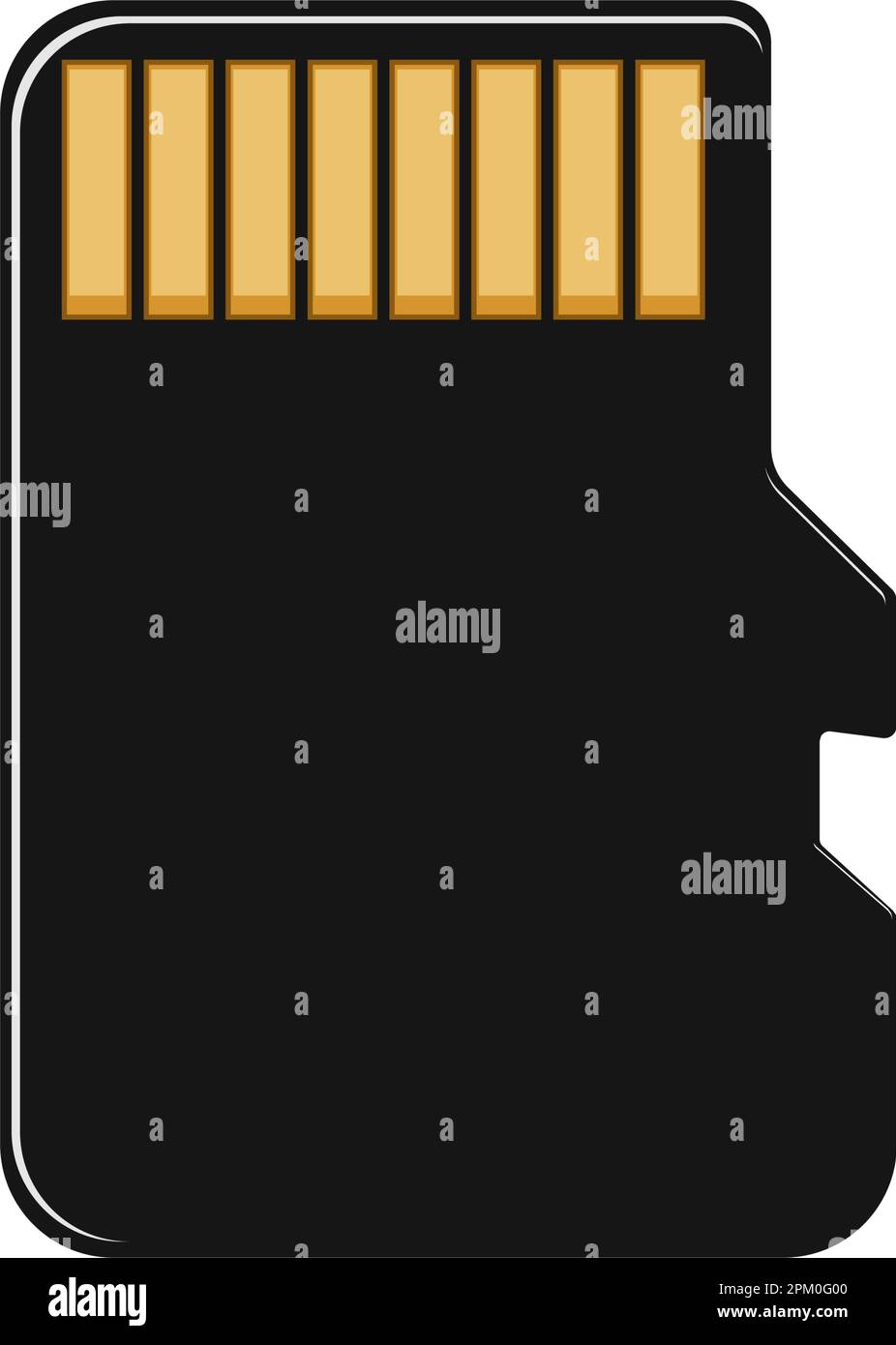 micro memory card cartoon vector illustration Stock Vector Image & Art ...