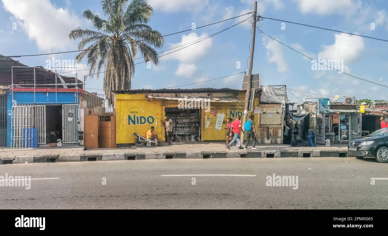 Luanda Angola - 12 16 2022: Panoramic view at the Luanda capital ...