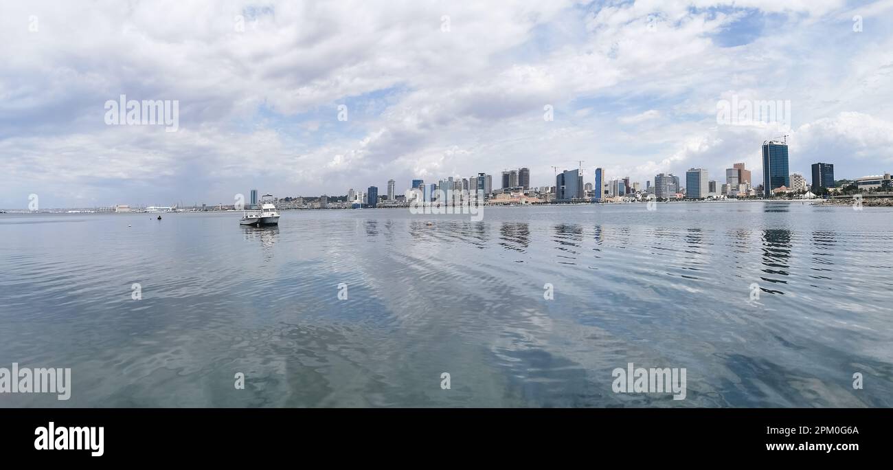 Luanda Angola - 12 03 2023: Panoramic view at the Luanda downtown, with ...