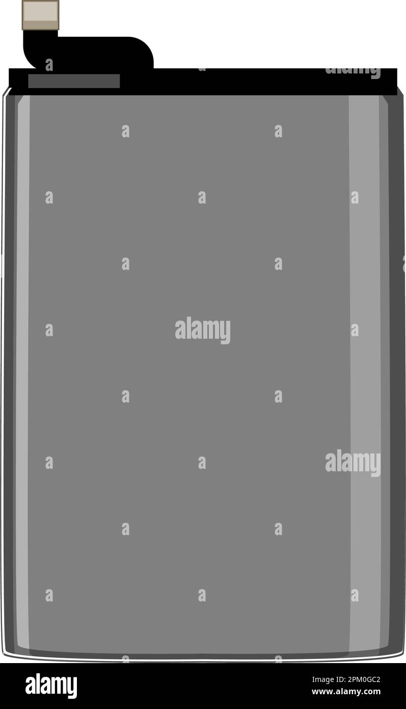 power mobile phone battery cartoon vector illustration Stock Vector ...