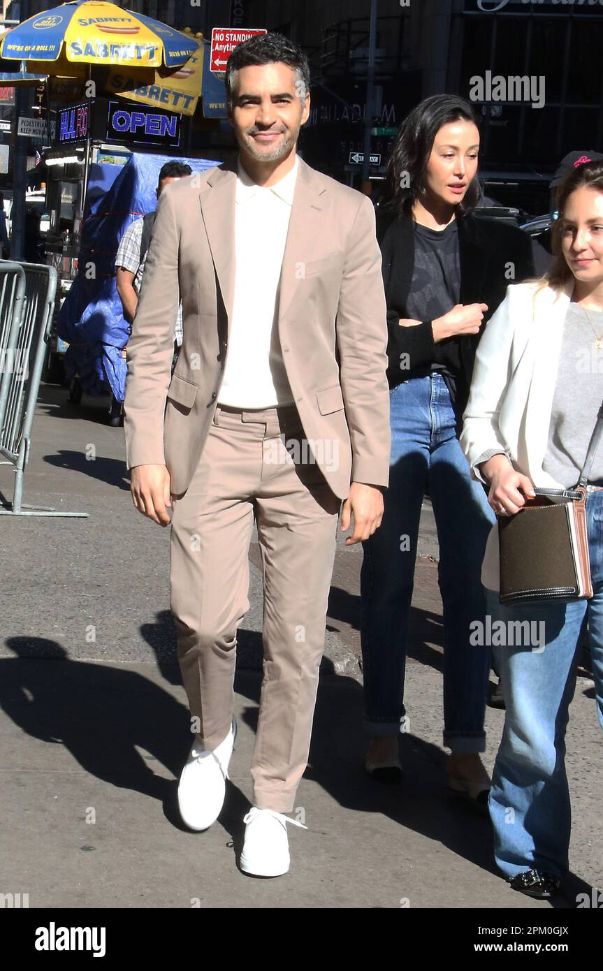 New York, NY, USA. 10th Apr, 2023. Ramon Rodriguez seen at Good Morning ...
