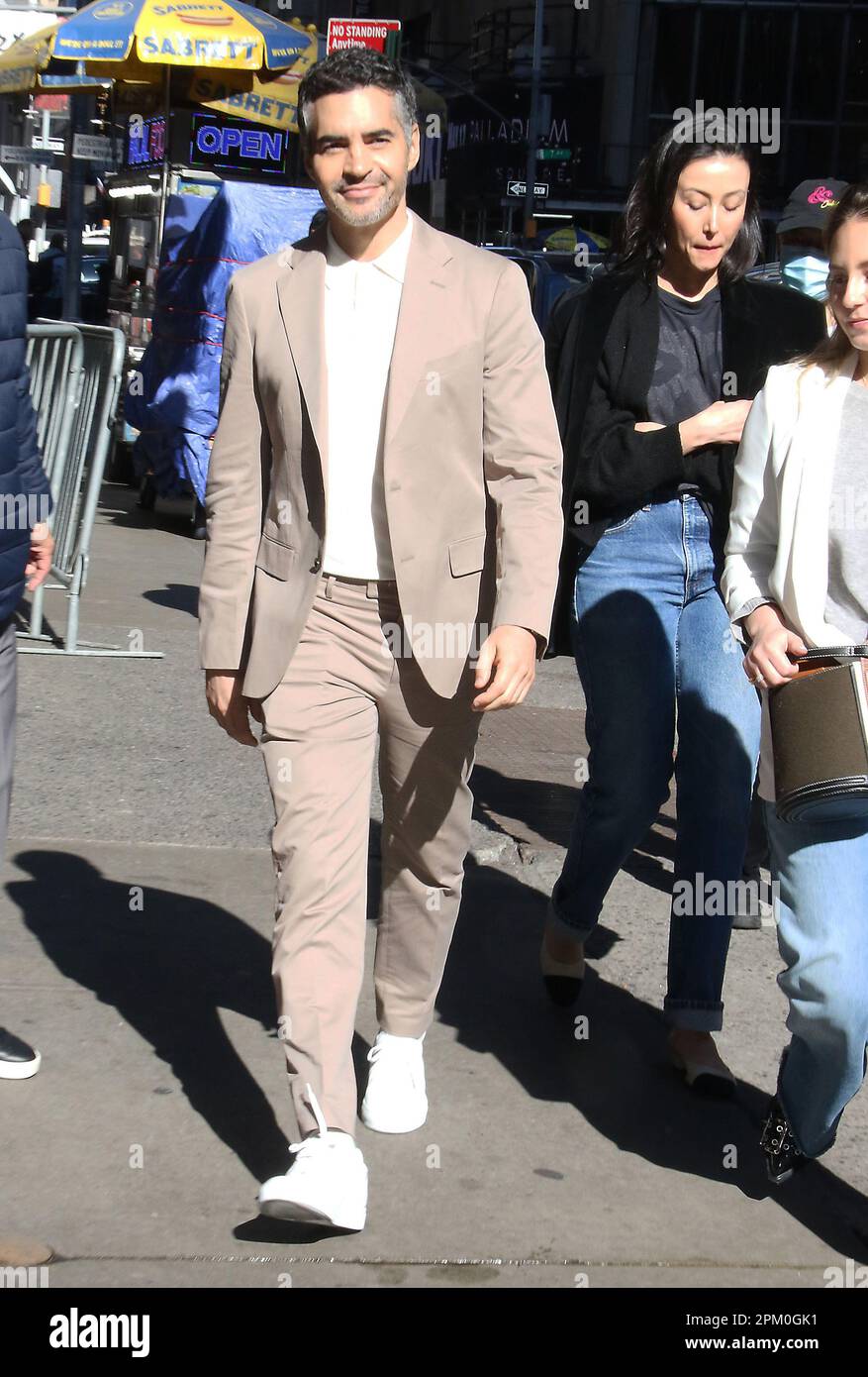 New York, NY, USA. 10th Apr, 2023. Ramon Rodriguez seen at Good Morning ...