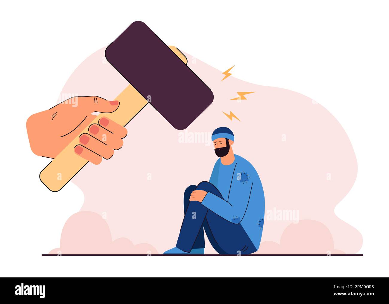 Cartoon poor man hi-res stock photography and images - Alamy