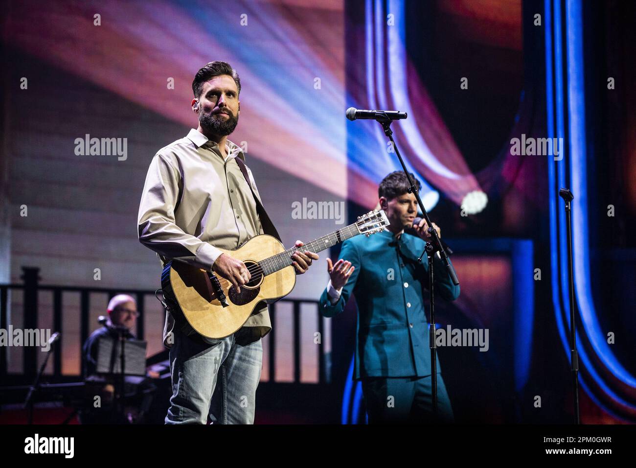 ROTTERDAM - Singer Nick during the last farewell concert of Nick ...