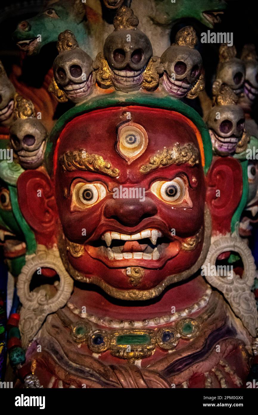 A statue at Stongdey Monastery , Zanskar, Ladakh, India Stock Photo - Alamy