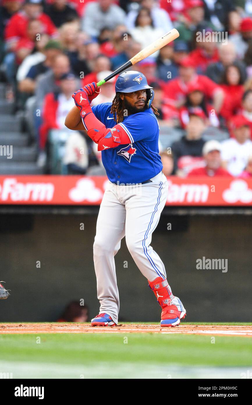 ANAHEIM, CA - APRIL 08: Toronto Blue Jays first baseman Vladimir ...