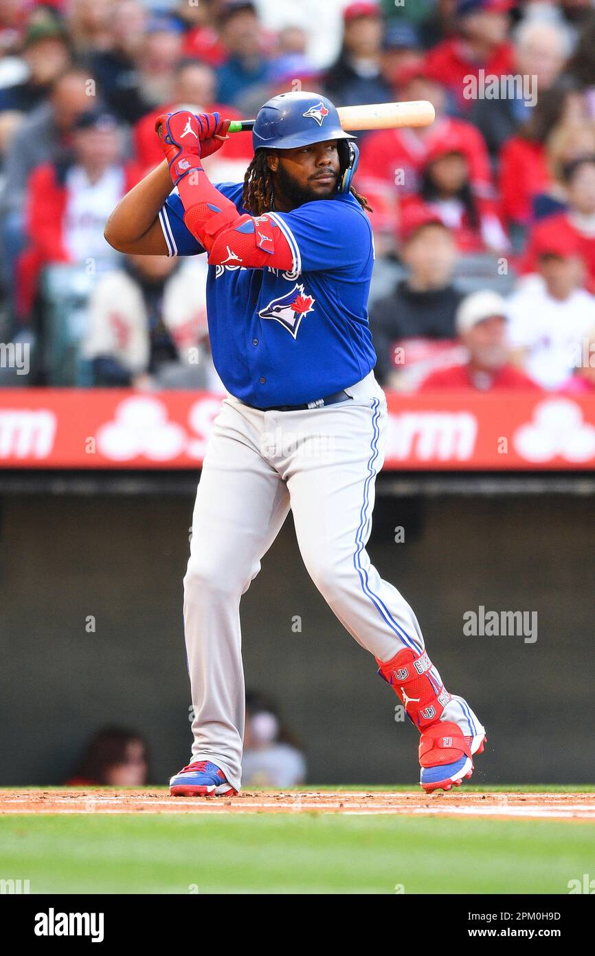 ANAHEIM, CA - APRIL 08: Toronto Blue Jays first baseman Vladimir ...