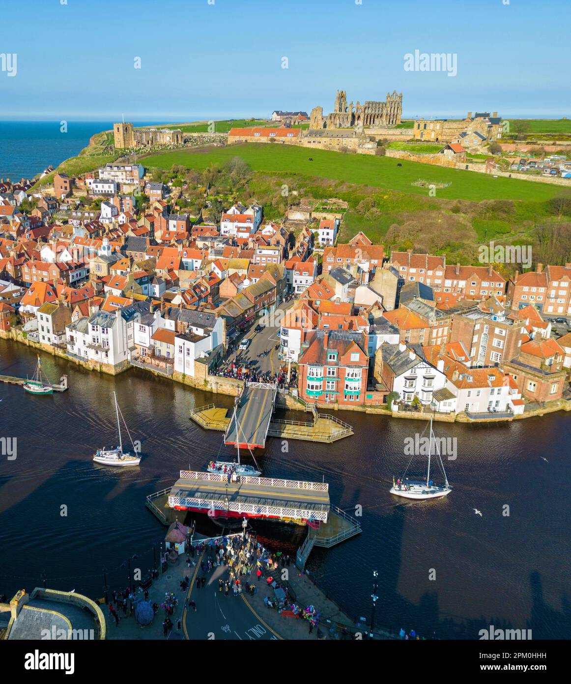 Whitby drone aerial hi-res stock photography and images - Alamy