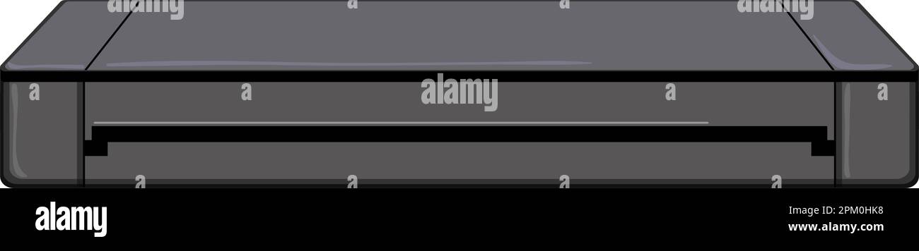 paper scanner document cartoon vector illustration Stock Vector Image ...