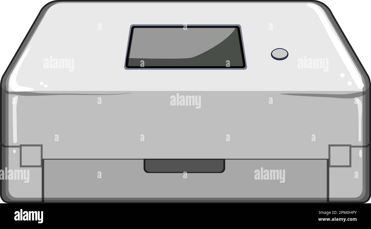 printer scanner document cartoon vector illustration Stock Vector Image & Art - Alamy