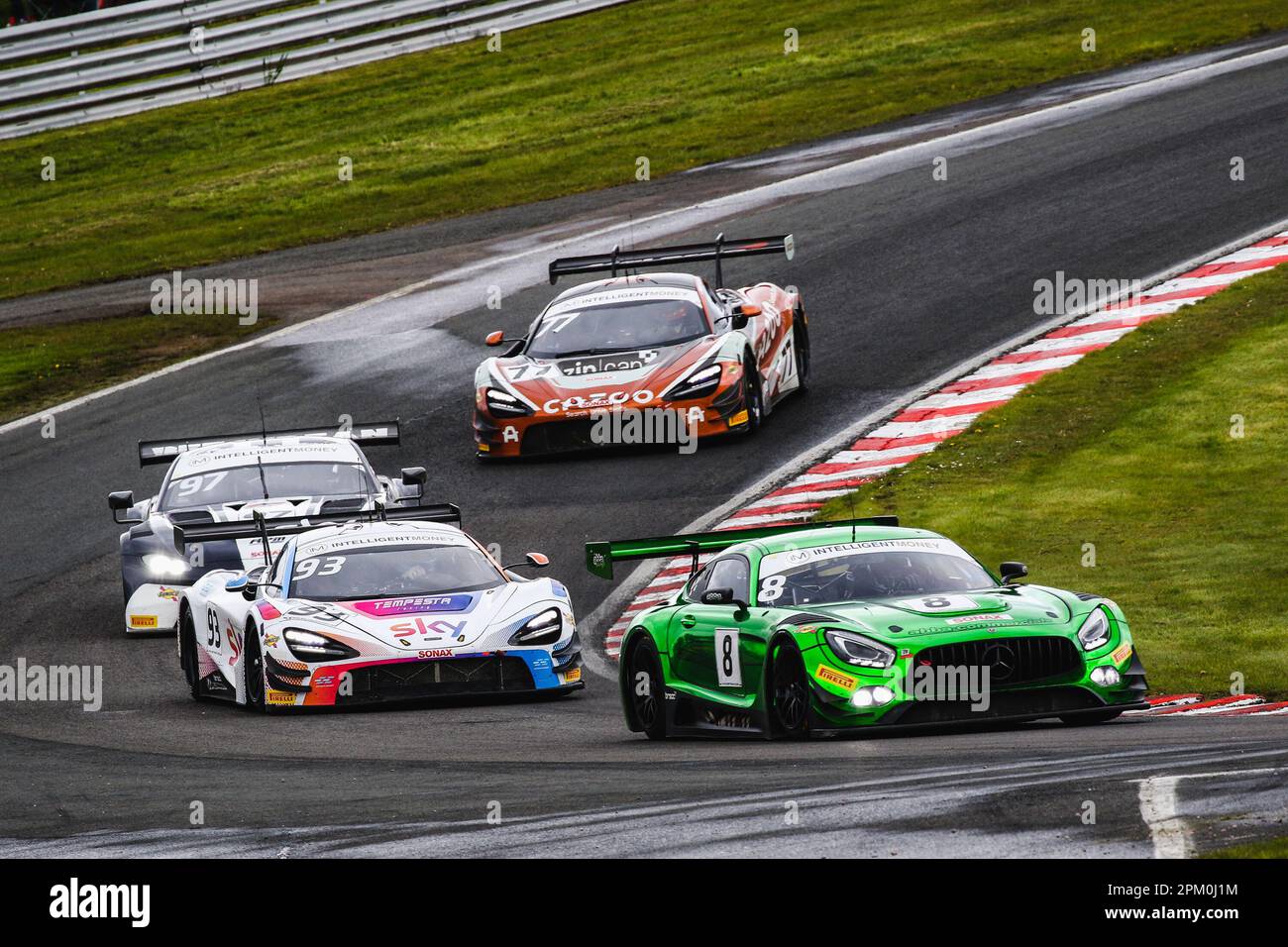 Oulton Park, Cheshire, UK. 10th April, 2023. Team Abba Racing Mercedes ...