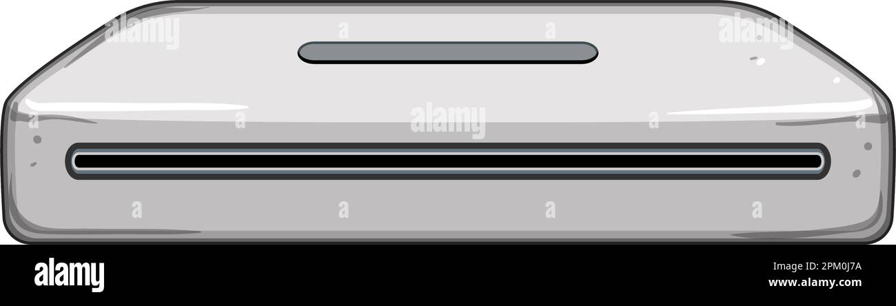 digital scanner document cartoon vector illustration Stock Vector Image ...