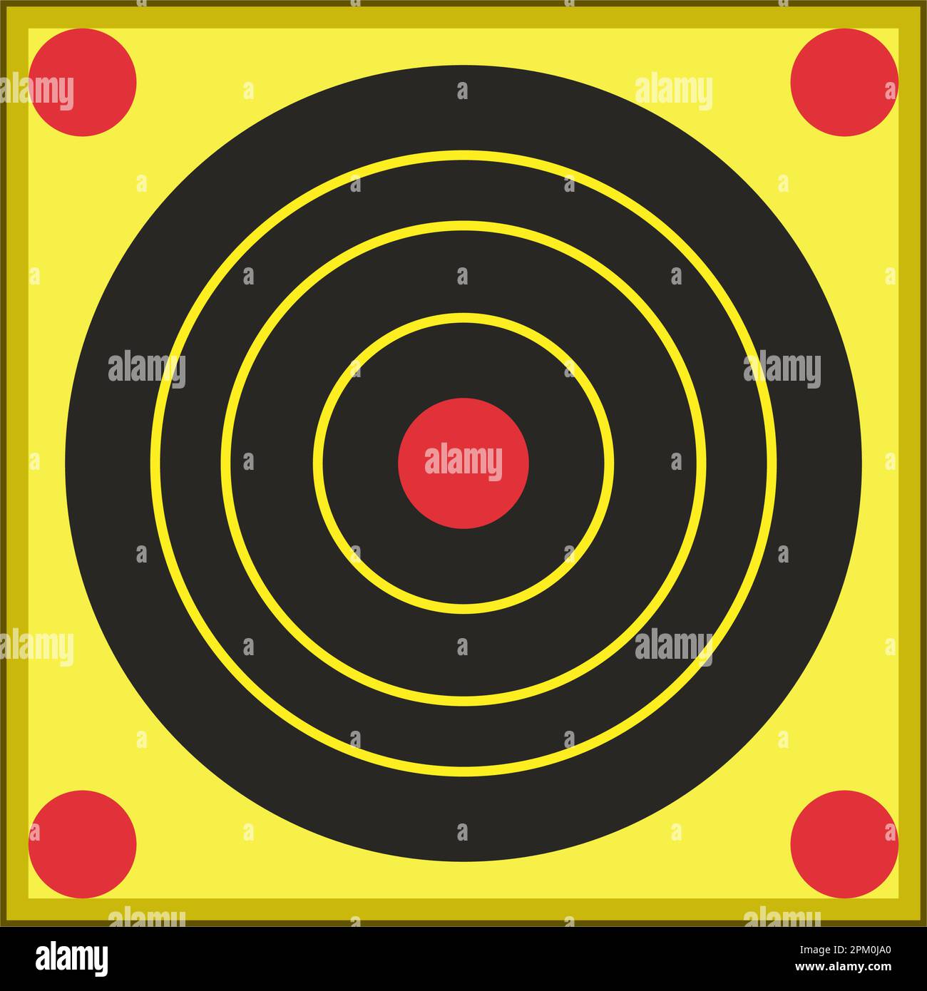 aim shooting target cartoon vector illustration Stock Vector Image ...