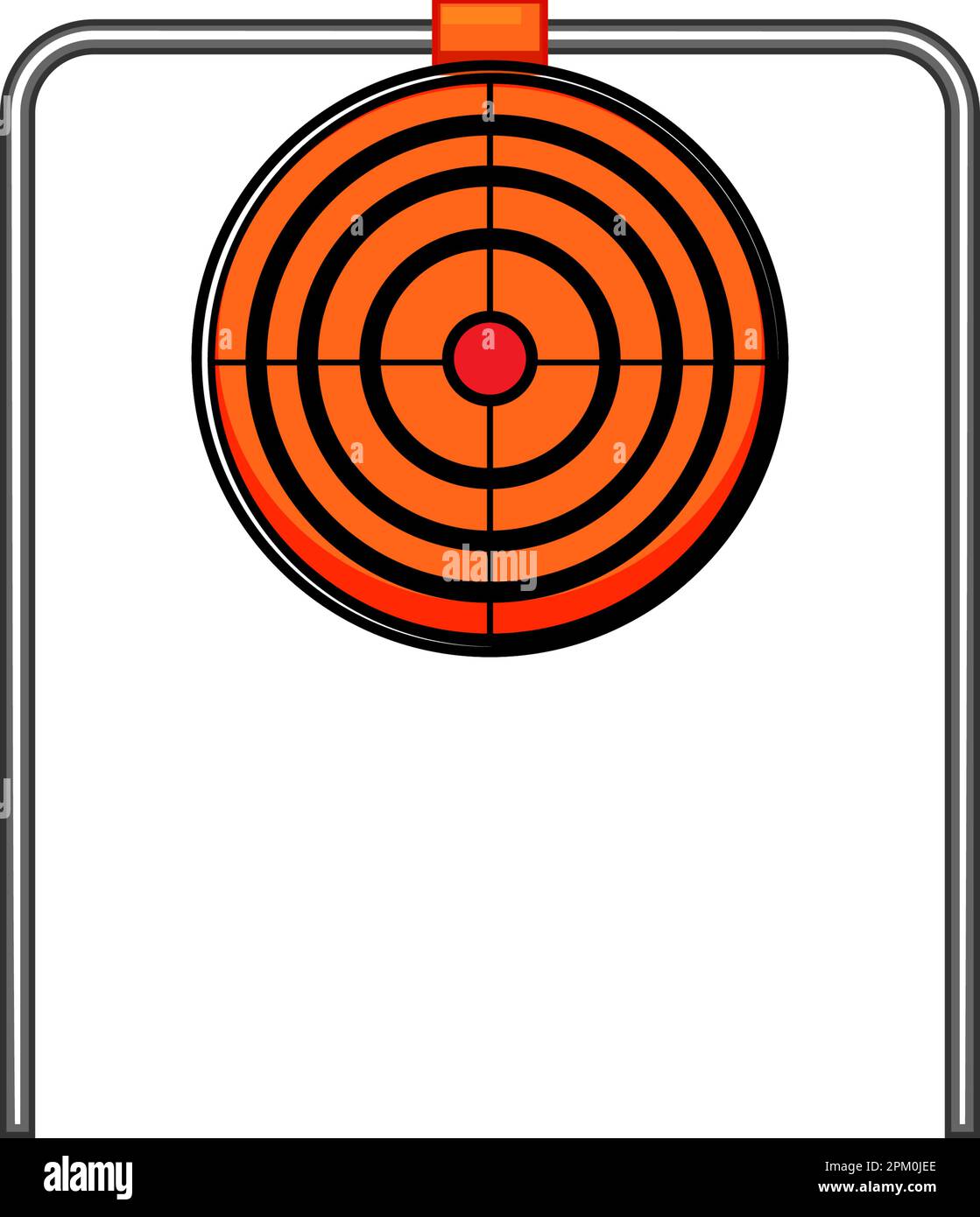 arrow shooting target cartoon vector illustration Stock Vector Image ...