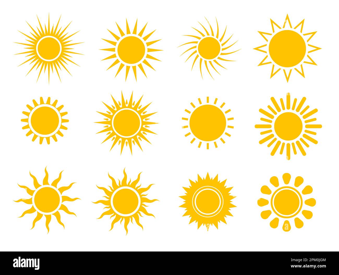 Shapes of sun set Stock Vector Image & Art - Alamy
