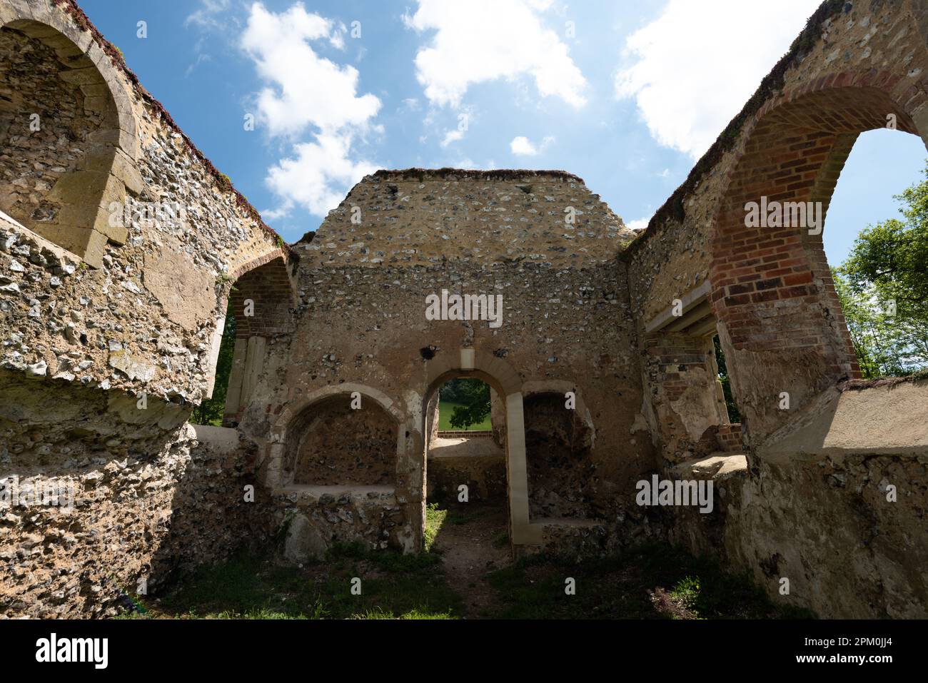 St. James Church Ruin, Bix Stock Photo - Alamy