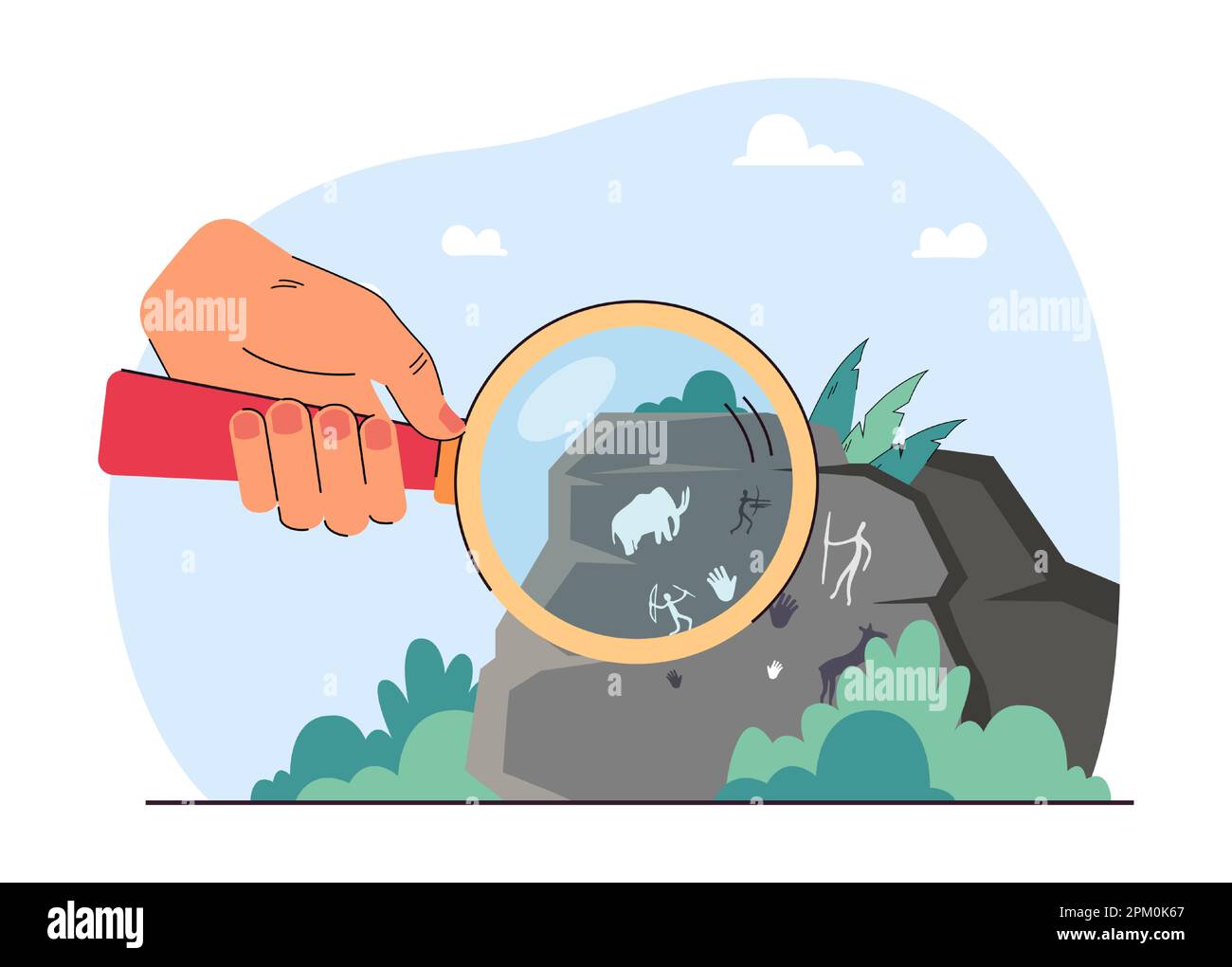 Stone age prehistoric people Cut Out Stock Images & Pictures - Alamy
