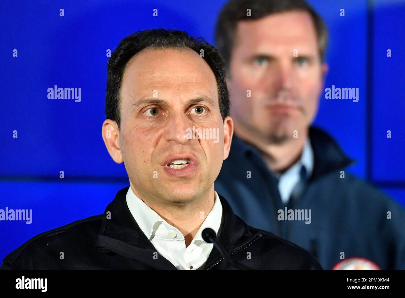 Louisville Mayor Craig Greenberg speaks during a news conference in ...